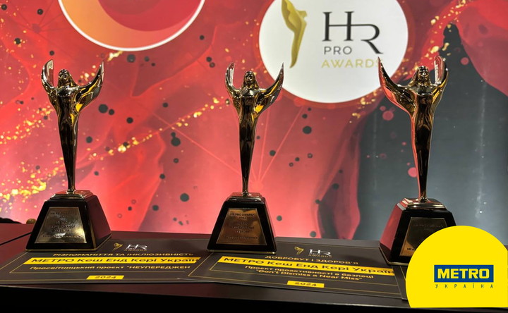 METRO Україна перемогла в 3 номінаціях HR Pro Awards 2024