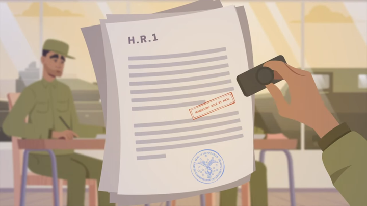Animated explainer video about voting