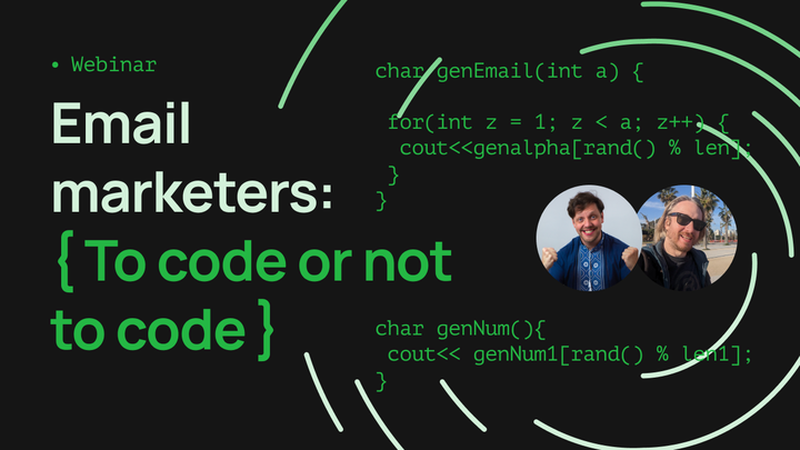 Email marketers: To code or not to code